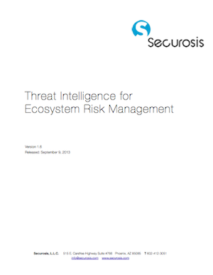 Threat Intelligence for Ecosystem Risk Management [New Paper] - Securosis