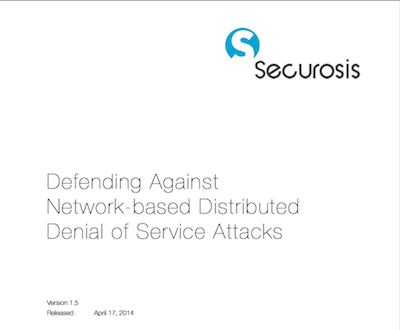 Defending Against Network-based Distributed Denial of Service Attacks [New Paper] - Securosis